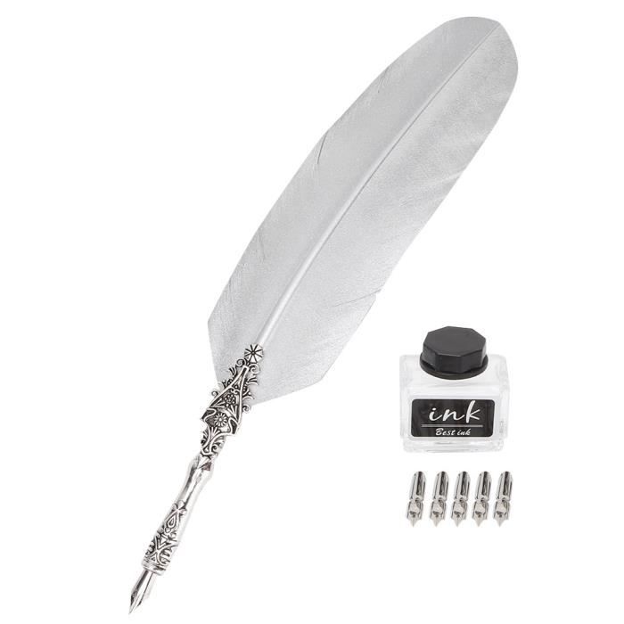 Sonew Stylo Plume Vintage Plume Dip Pen Stylo Plume Classique Vintage Alliage Plumes Plumes