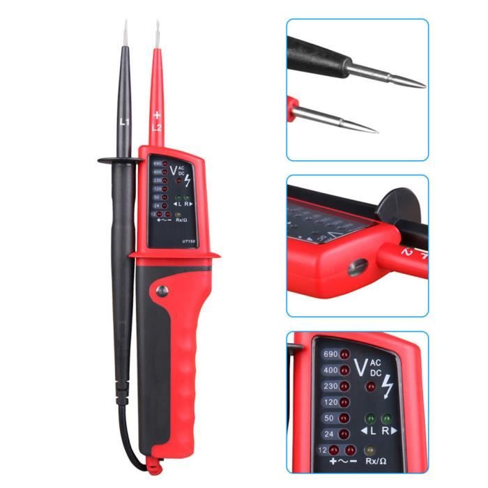 Stylo testeur de tension UNI T UT B LED détecteur de tension automatique volt testeur stylo AC