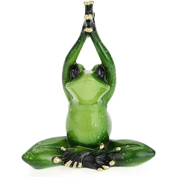 Statue De Jardin En Résine Figurine De Grenouille Figurine De Collection Statue De Yoga De