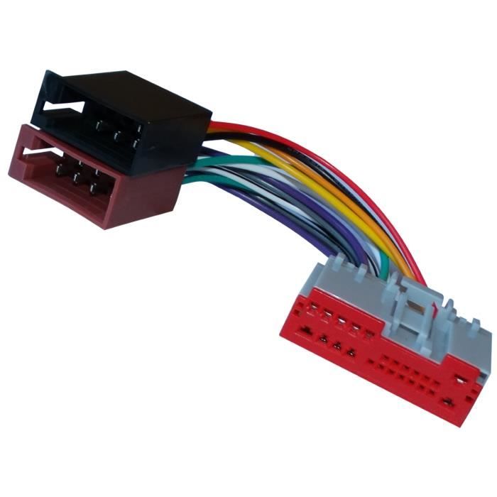 Aerzetix Adaptateur faisceau câble fiche ISO pour autoradio d origine