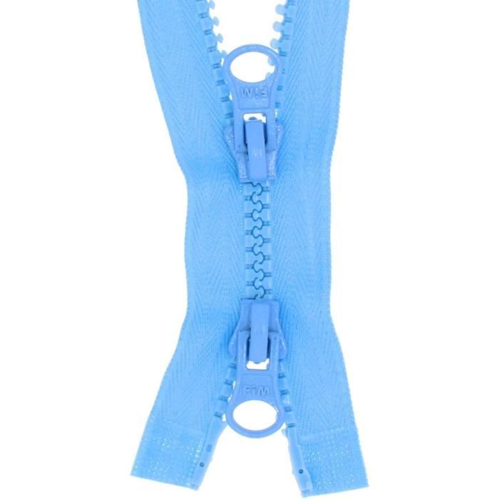 Fermeture Éclair À Double Curseur Avec Dents En Plastique Numéro Taille Moyenne Séparable