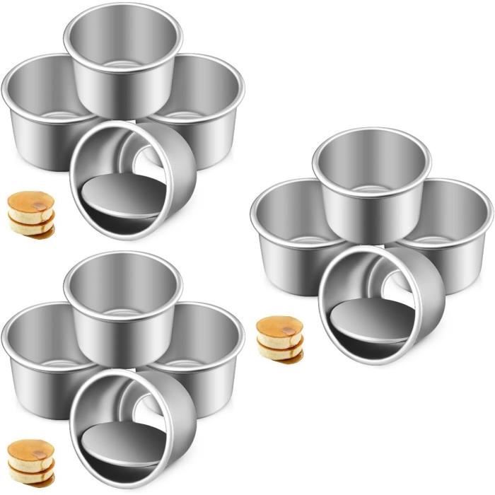 Mini Moules À Gâteau Au Fromage Moules À Gâteau Ronds En Aluminium Avec Fond Amovible Pour