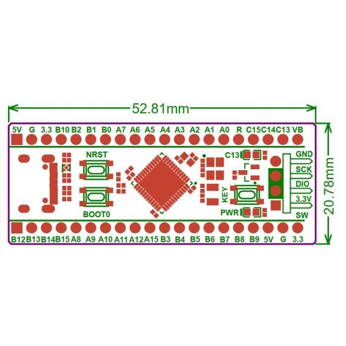 Carte de DéVeloppement STM32F401 V3 0 STM32F401CCU6 STM32F4 Carte D