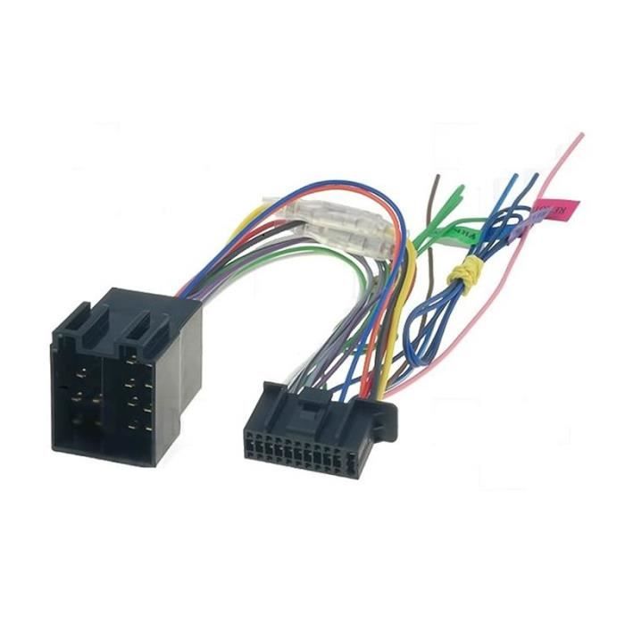 Câble adaptateur connecteur faisceau ISO pour autoradio KENWOOD 22 pin