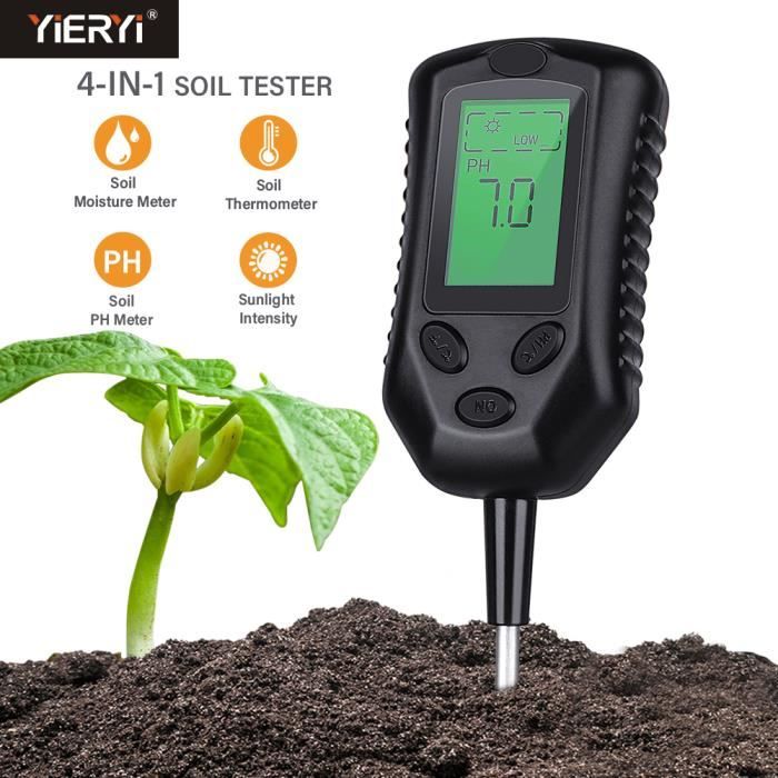 Mesure controle Humidimètre de sol 4 en 1 capteur d humidité de PH d