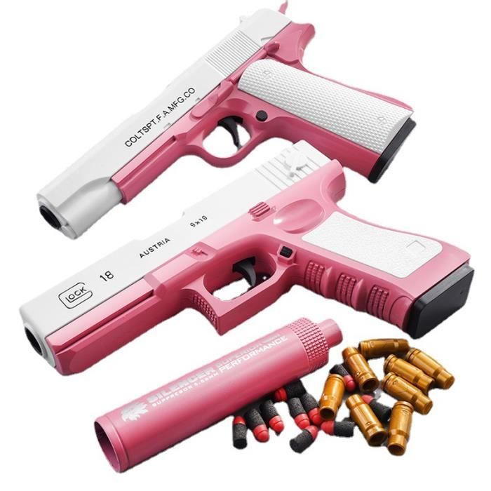 PIMPIMSKY M1911 Shell Ejection Soft Bullet Toy Gun Pistolet à Balle