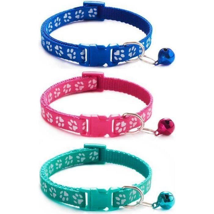Rabais Collier Chaton Collier pour Chat Anti Étranglement Réglable pour Chat Chaton avec