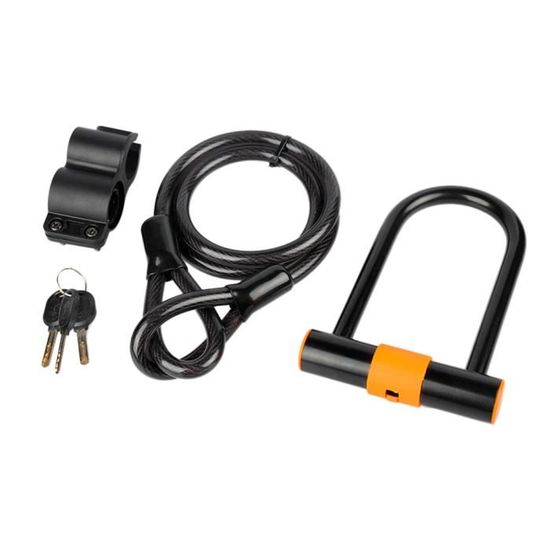 Serrure de vélo anti vol robuste bicyclette serrure serrure U verrouillage pour vélo de sécurité