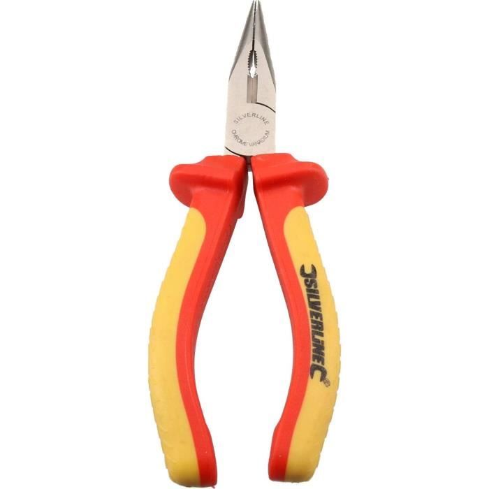 Mm Pinces Electriques Isoles Vde Pince A Bec Long Et Droit D Electricien H Cdiscount