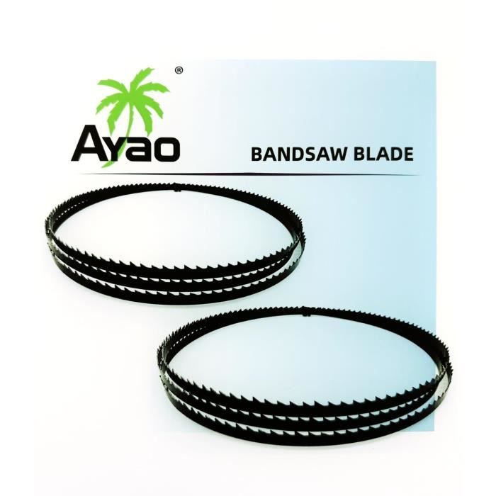 Lot de 2 lames de scie à ruban 1425 mm x 6 5 mm x 12 TPI Z244