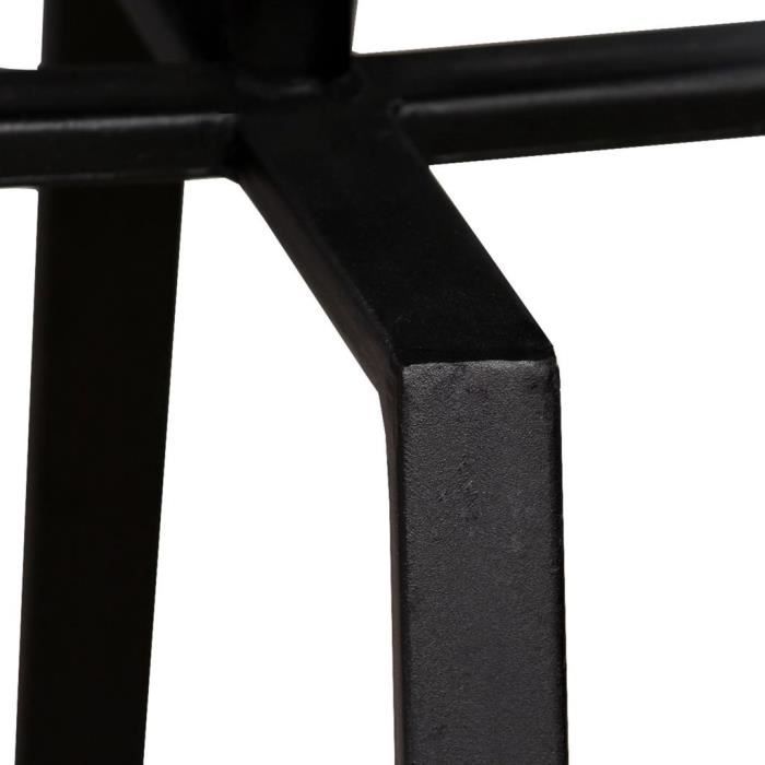 SWT Table d appoint ronde Teck massif de récupération Cdiscount Maison