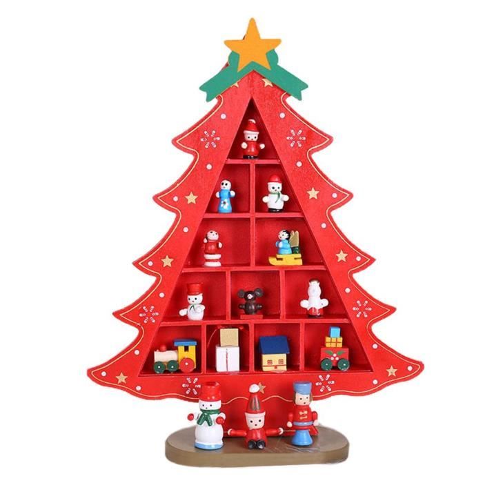 Décoration sapin de Noël en bois naturel Style rustique et moderne Ornements de Noël en bois