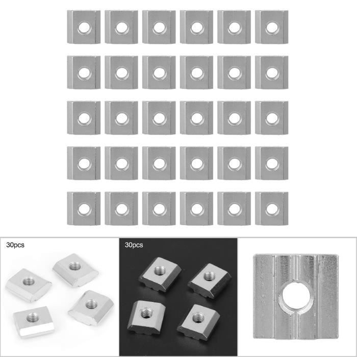 MSA Crou Coulissant En T 30Pcs 30 Série Kit D Crous T Slot Bloc De