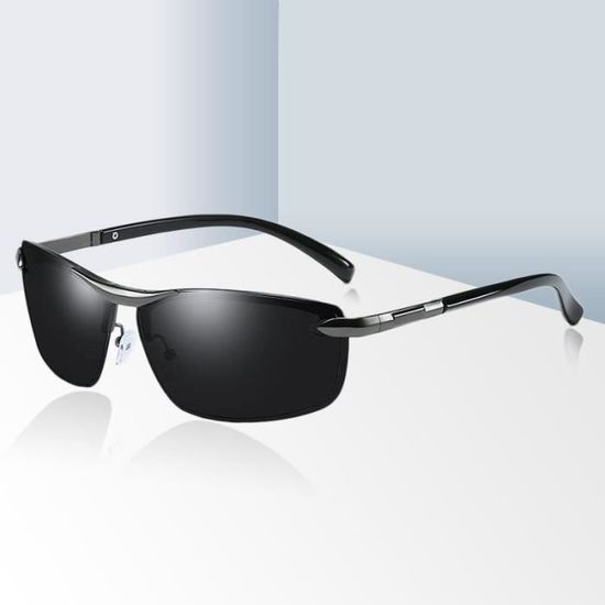 SHARPHY Lunettes de soleil homme métal polarisées sports de plein air