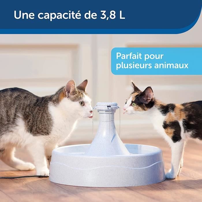 Fontaine à Eau pour Chat et Chien en Plastique Sans BPA 360 Drinkwell