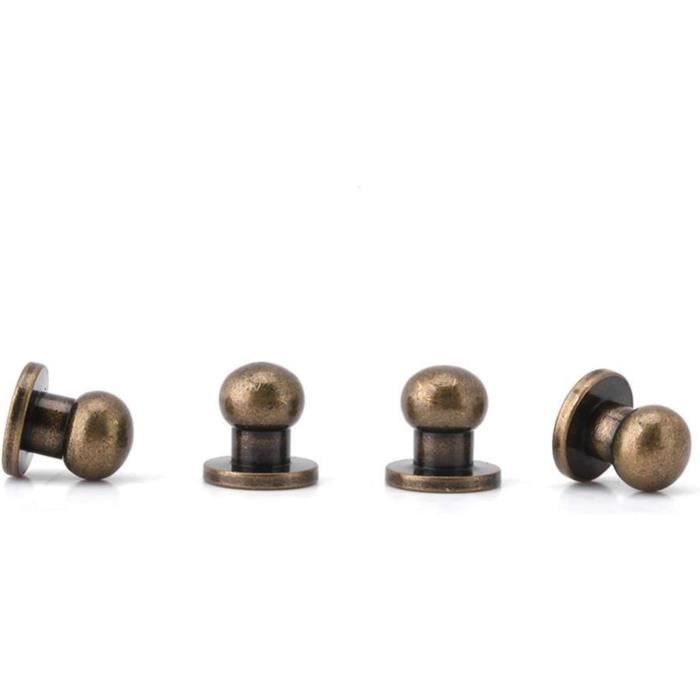 Rivets Attaches Vis Boulons Écrous Rivet 20 Boutons De Rivet Tête