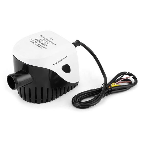 Lanqi 1100GPH 12V Pompe de Cale Submersible Pompe à Eau de Drainage