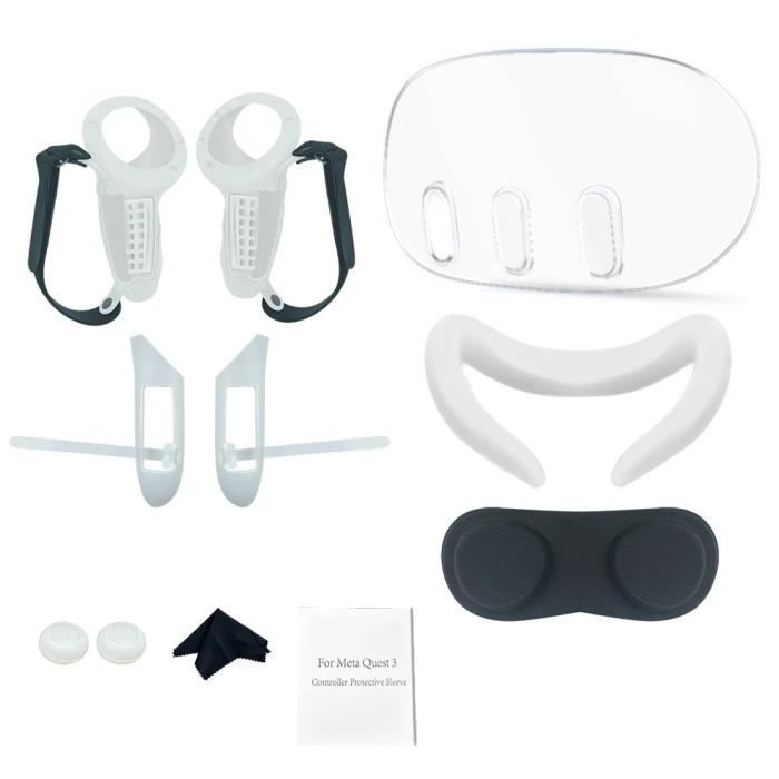 Étui de protection transparent pour Meta Quest 3 casque VR couverture