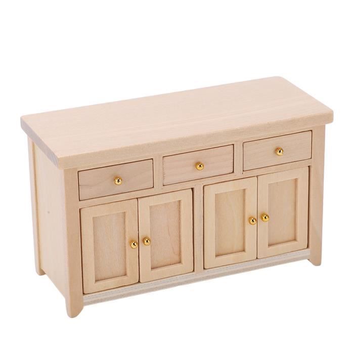ABI meubles de maison de poupée Armoire de maison de poupée à l échelle pour salon armoire