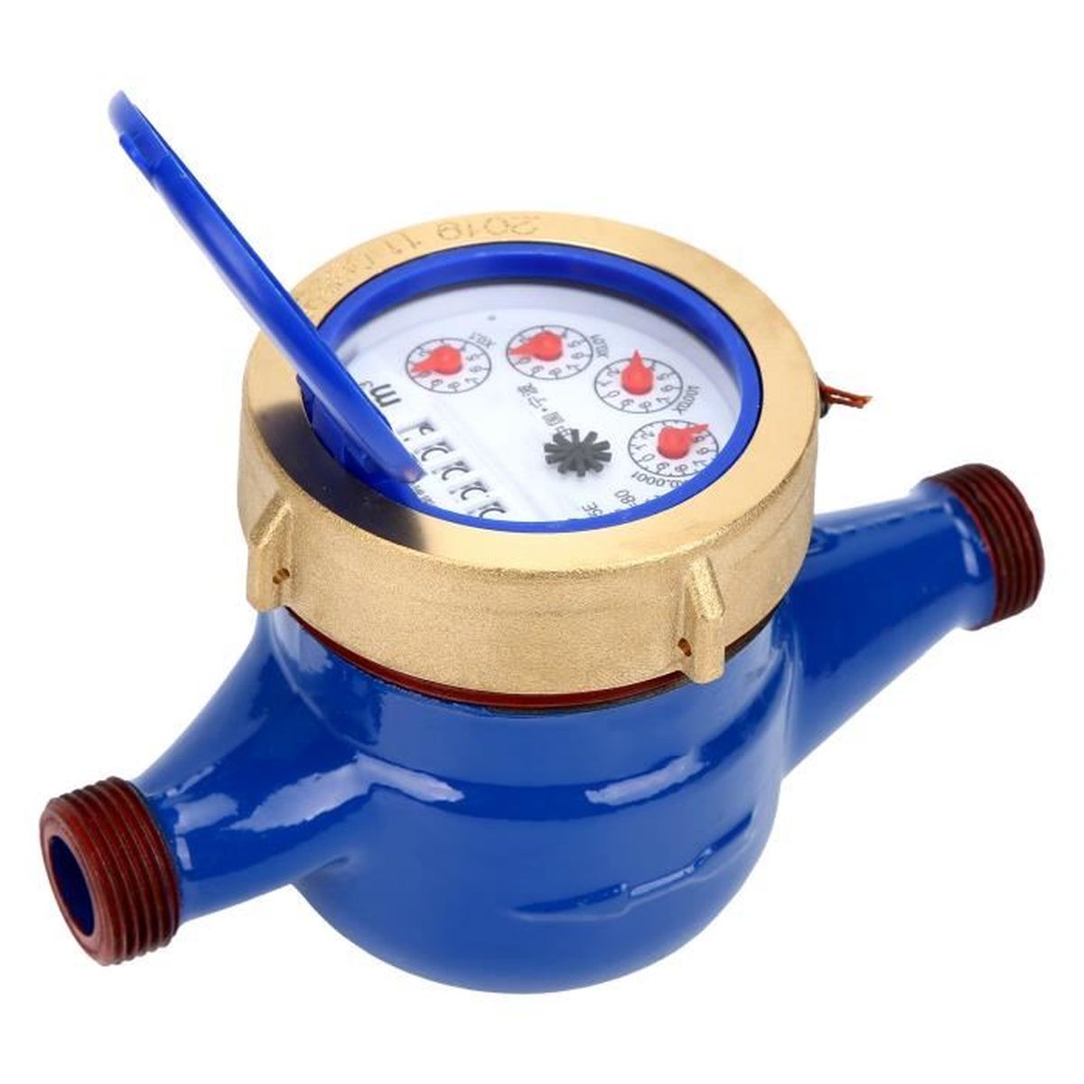 Qiilu Compteur d eau de type sec LXSG E Compteur d Eau Type Sec d Aile Rotative à Distance