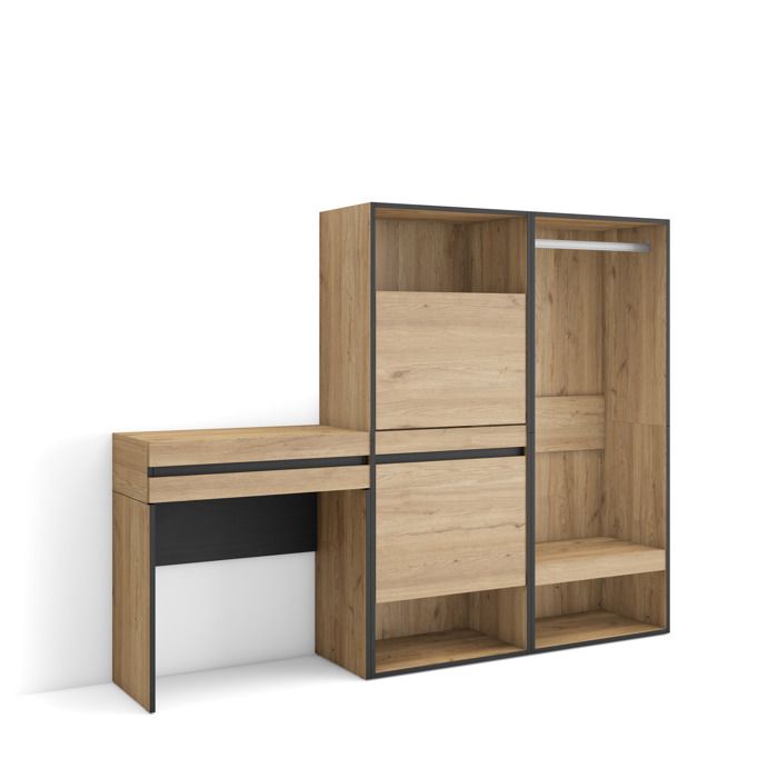 Table Console d Entrée 190x35x145 cm Avec tiroir Meuble à Chaussures