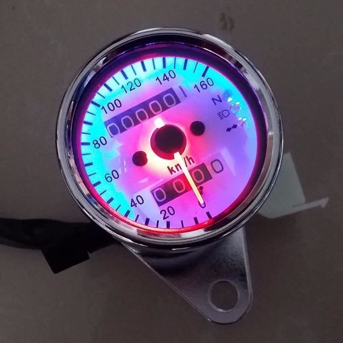 Compteur de vitesse odomètre double jauge vitesse compteur phare de