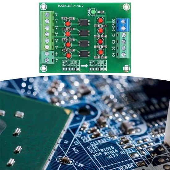 JIT Carte D Isolation Optocoupleur 24V À 5V Module De Convertisseur De