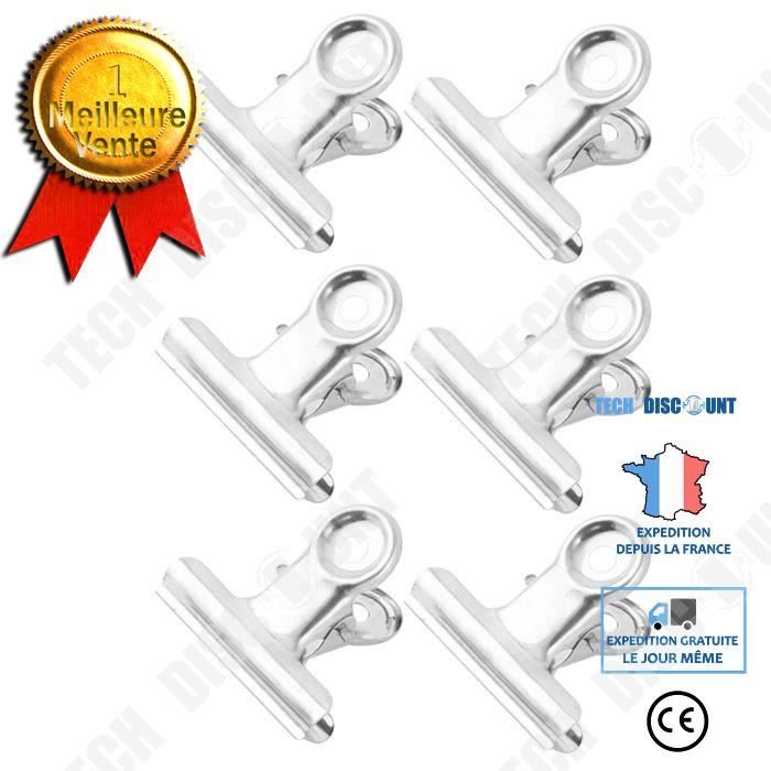 Pince de bureau TD Lot de Métal Argent x x cm Cdiscount Beaux Arts et