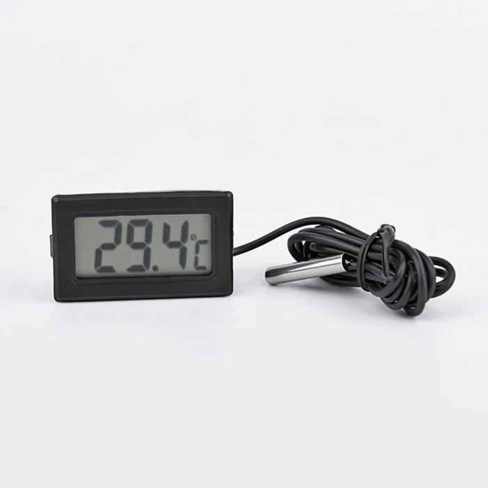 Mesure thermique Mini testeur de thermomètre numérique LCD 1M sonde de