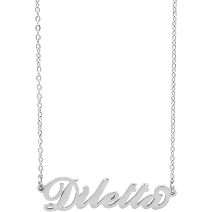 Collier En Acier Pour Femmes Collier Personnalisé Avec Prénom Bijoux Personnalisé Avec