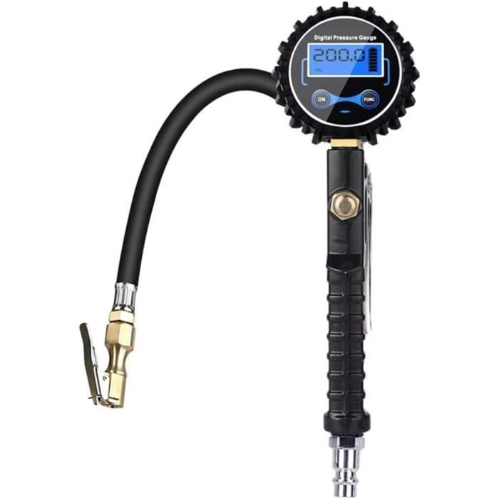 Jauge De Pression De Pneu Numérique Calibré 200 Psi Tout En Un