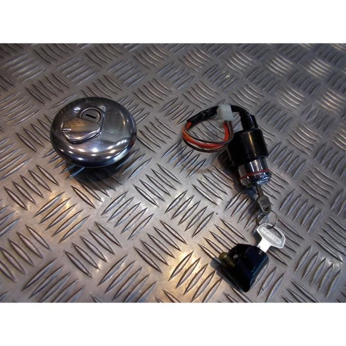 Kit Neiman Contacteur Cle Serrure Bouchon Essence Pour Moto Suzuki Gn Cdiscount Bricolage