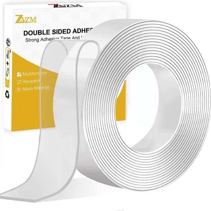 5M Scotch Double Face Extra Fort Adhésif Double Face Puissant