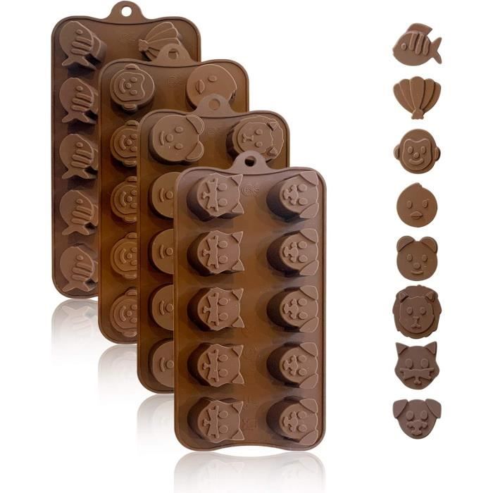 Moules De Chocolat Et De Bonbons En Silicone Moules Flexibles Pour La Mise En Forme De Bonbons