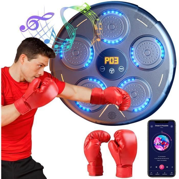 Music Boxing Machine Avec Gant De Boxe Bluetooth Intelligente