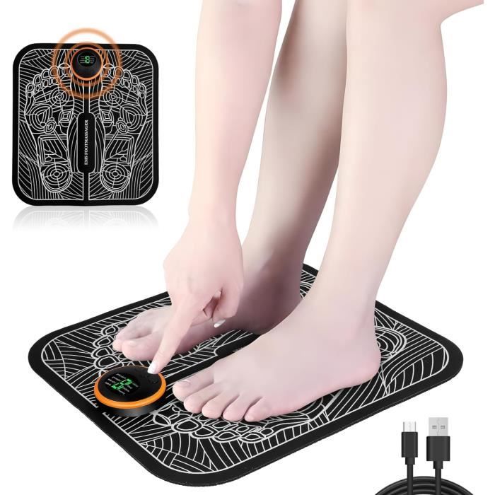 Masseur De Pieds Ems Électrique Masseur De Pieds Pliable Avec Modes Et Intensités Tapis