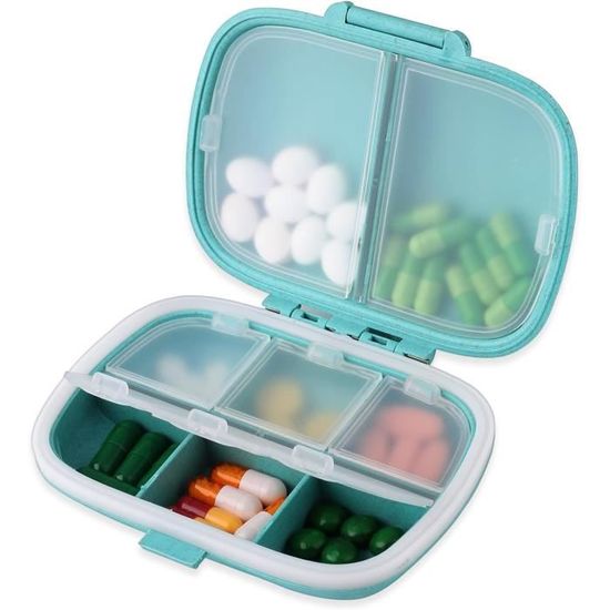 1 Pilulier Boîte De Rangement De Poche Pour Médicaments Portable 7