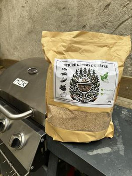 Sciure de bois de Hêtre 1.8Kg pour Fumoir à viande et poisson - adaptée ...