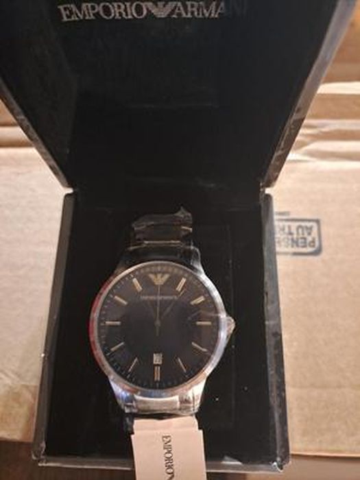 Montre Armani Homme AR2447 Noir Classique Achat vente montre Homme Adulte Noir Cuir Cdiscount