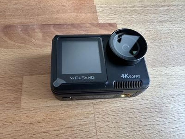 Caméra Sport WOLFANG GA420 - 4K 60FPS Étanche 10M sans Boîtier Double ...