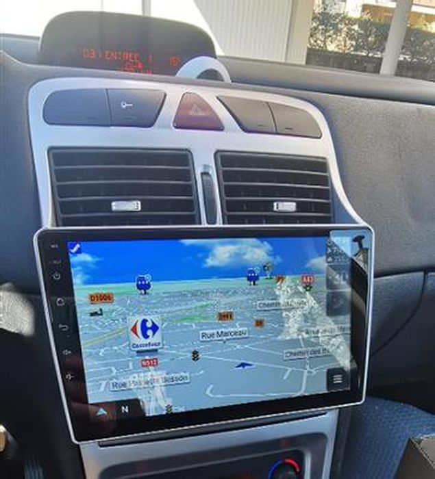 JUNSUN Autoradio Android 12 2Go+64Go pour Peugeot 307 307CC 307SW (2002-2013) avec 9'' Écran ...