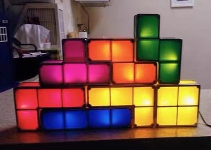 TD® Lampe Tetris design, cadeau design Lampe Décorative pour chambre ...