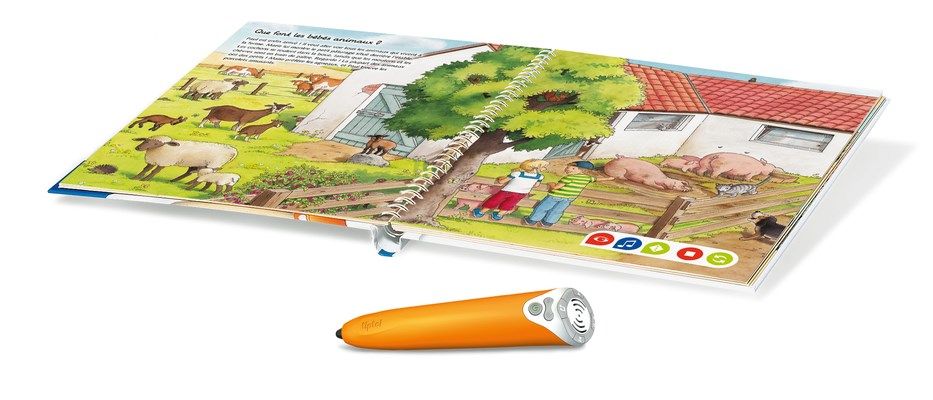Tiptoi® - Coffret complet lecteur interactif + Livre Imagier A la ferme - Ravensburger - Jeu ...