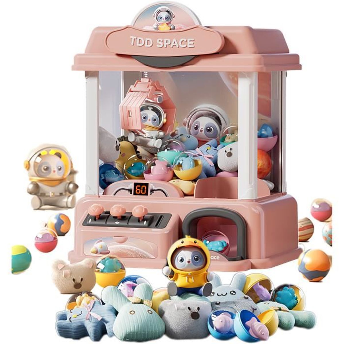 Machine À Pince avec 74 accessoires, Jouets d'activité Machine Attrape ...