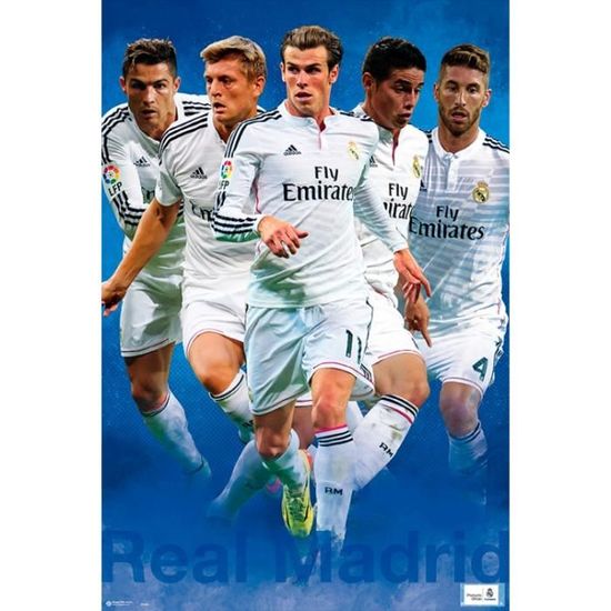Football Poster - Real Madrid, Group Shot 14/15 (91 x 61 cm ...