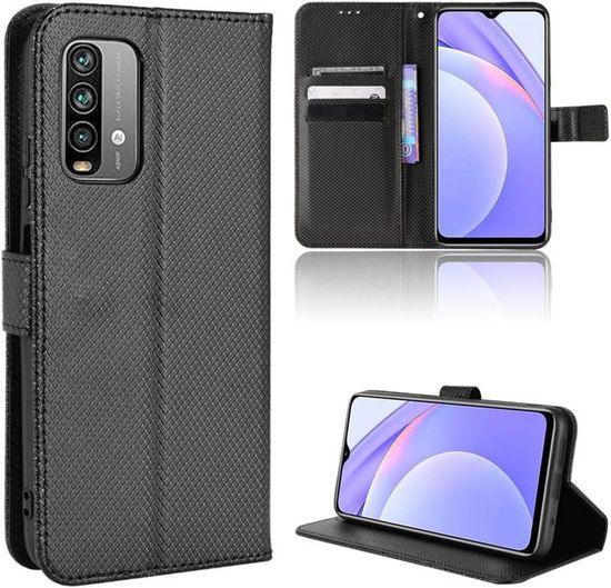 Coque en cuir pour téléphone portable Xiaomi Redmi 9 Power et Note 9 ...