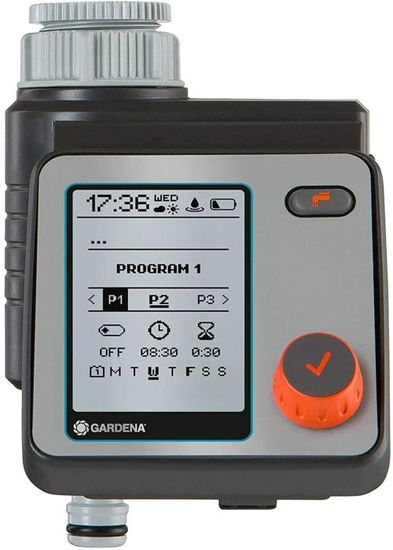 Programmateur d'arrosage Gardena - 01892-28 - Master Water Computer Noir, Gris, Orange ...