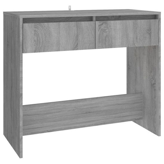 MVS Console entrée, Table console - sonoma gris - 89x41x76,5 cm - bois ...