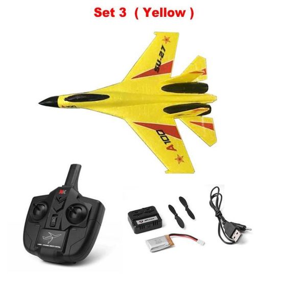 Jeu de couleurs3 XK A100-SU27 RC Avion 2.4G 340mm 3CH Avion macro Ailes ...