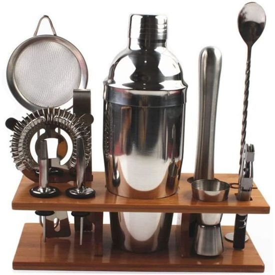 Kit de Barman 11 pièces Cocktail Set, Cocktail Bar Shaker Set, Bar en ...